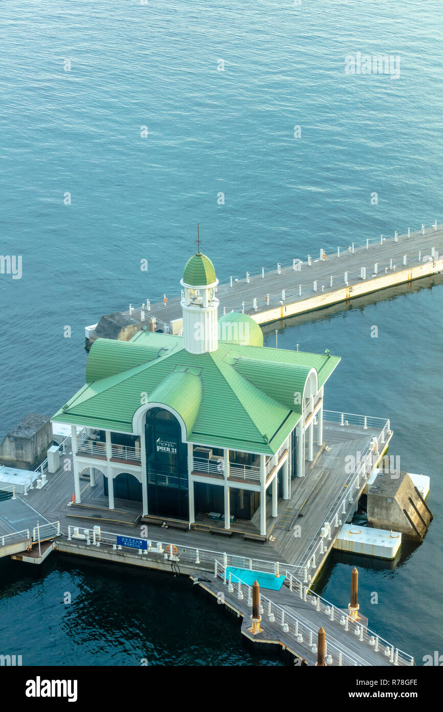 Yokohama, Kanagawa / Japan - December 03 2018: Minato Mirai future port ...