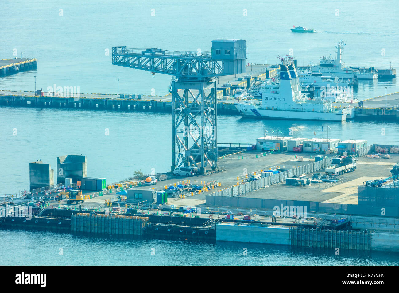 Yokohama, Kanagawa / Japan - December 03 2018: Minato Mirai future port ...