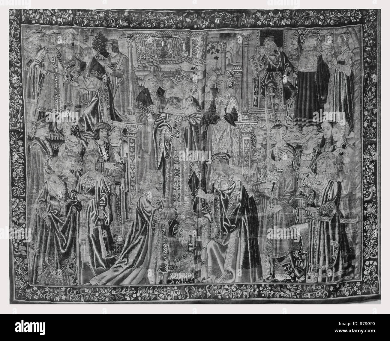 Court of a Roman emperor Stock Photo - Alamy
