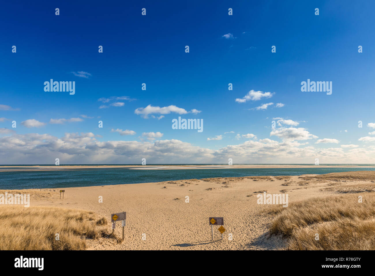 Coastline with sandy beach at Cape Cod in winter. USA Stock Photo - Alamy