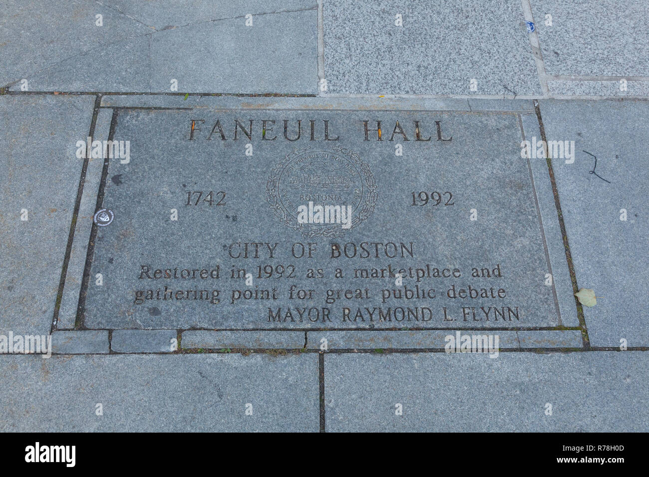 Faneuil Hall, Boston ,Massachusetts, United States of America Stock ...