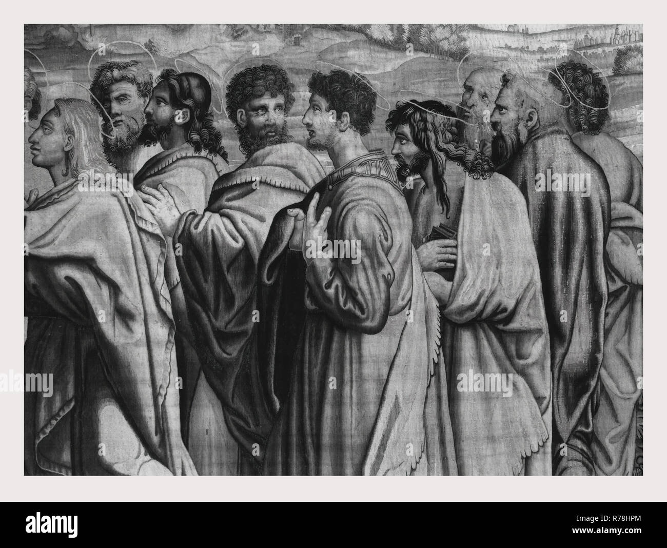 Christ gives keys of heaven to St. Peter Stock Photo - Alamy