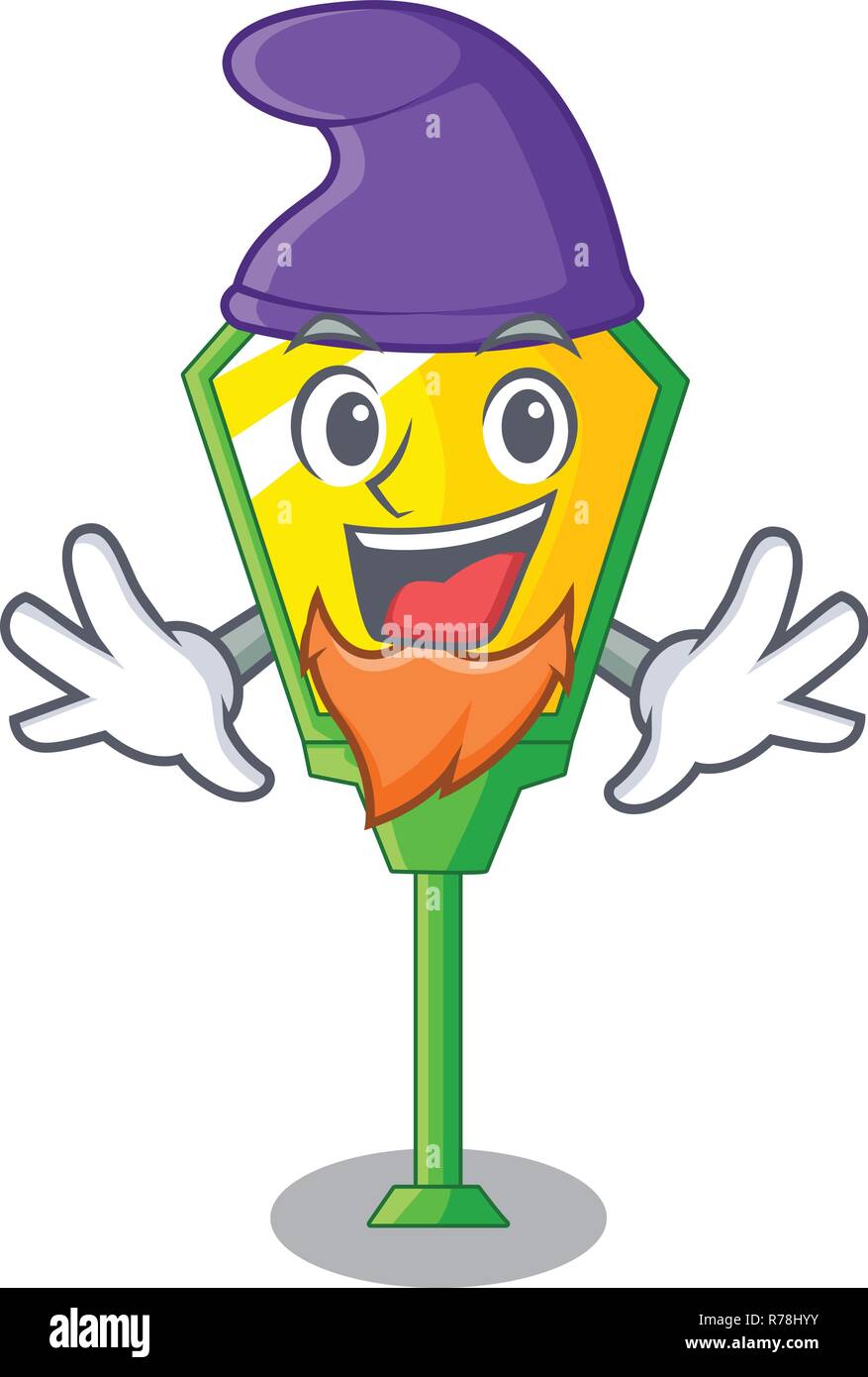 Elf lamps post collection in a cartoon vector illustration Stock Vector ...