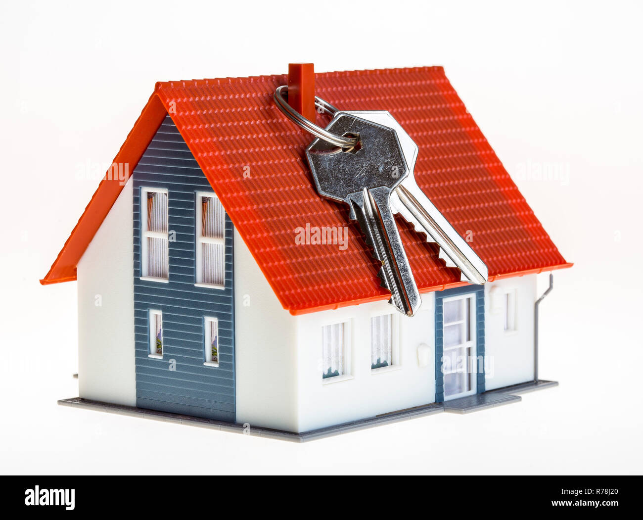 Home, model-home, keys, to rent, privately owned home, symbolic Stock ...