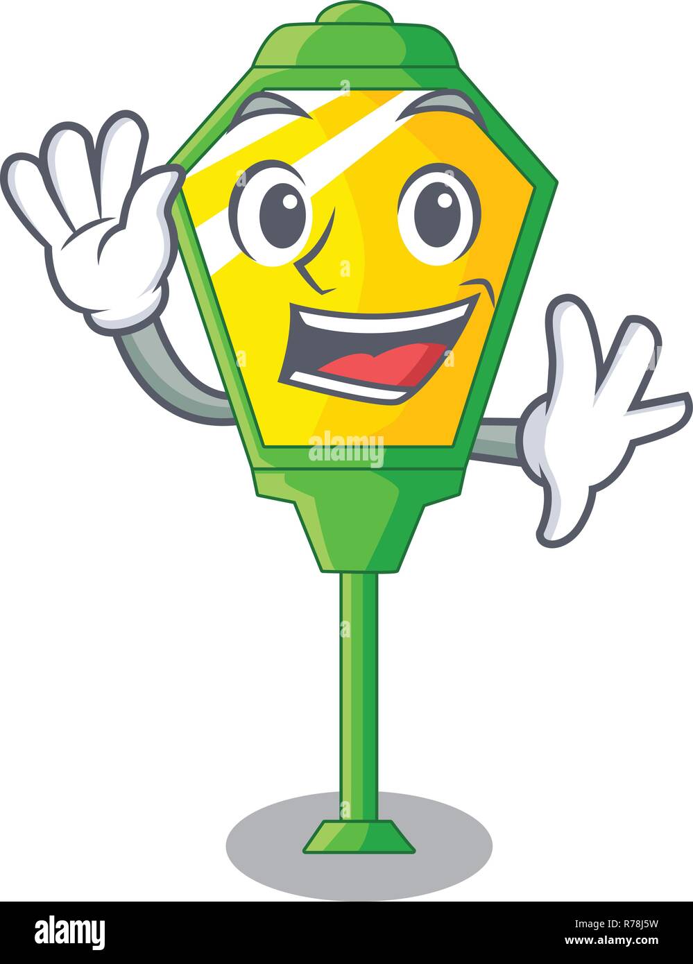 Waving lamp post in Stock Vector Images - Alamy