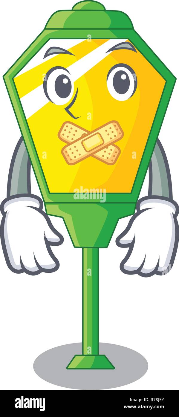 Silent character a lamp in post style vector illustration Stock Vector ...