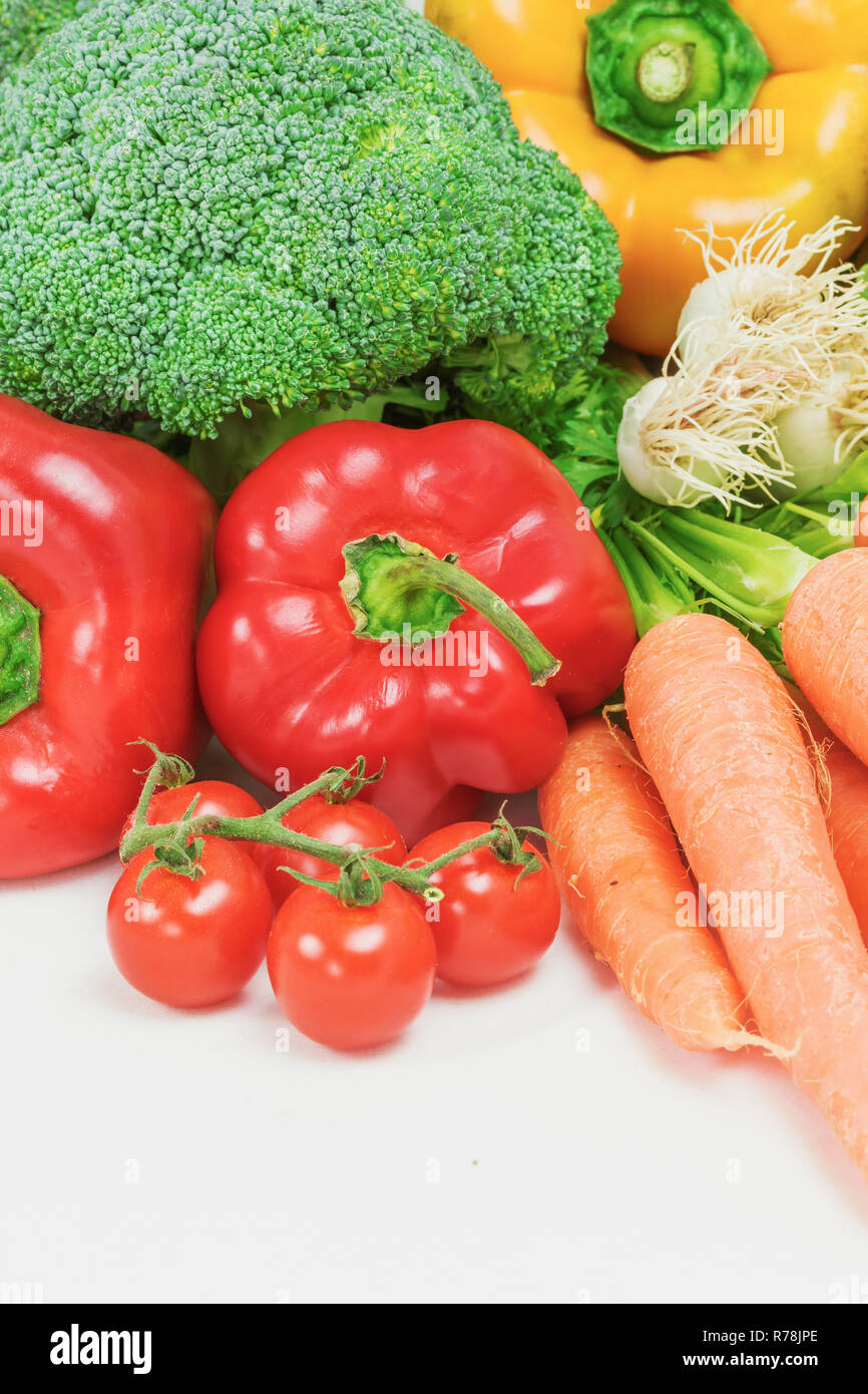 Pile of different types of vegetables Stock Photo - Alamy