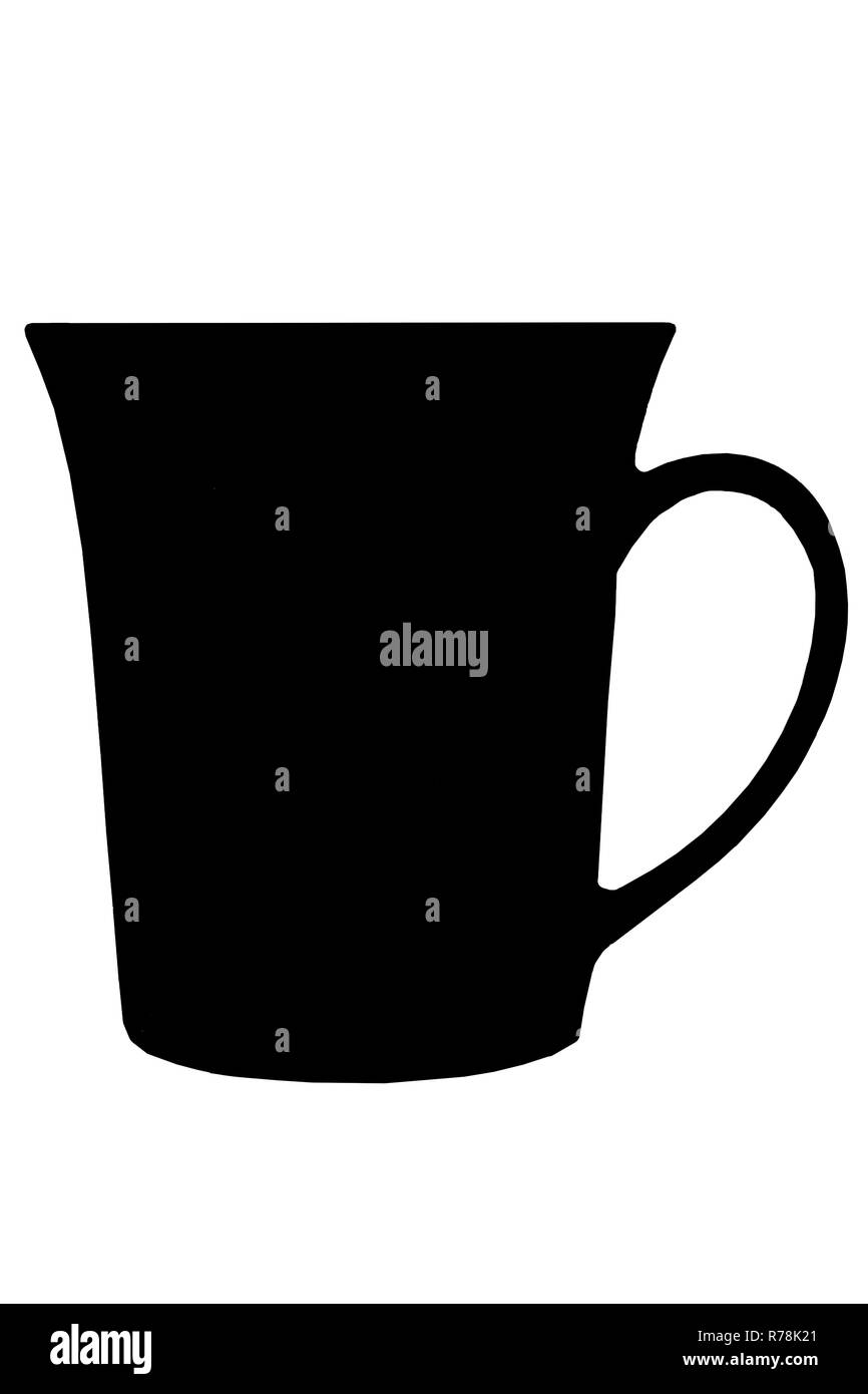 white cup object shot studio traditional yellow Stock Photo - Alamy