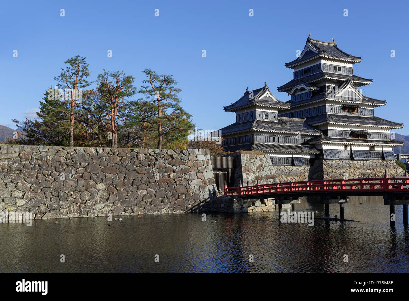 Matsumoto, Japan. Matsumoto Castle (Crow Castle, Fukashi Castle Stock ...