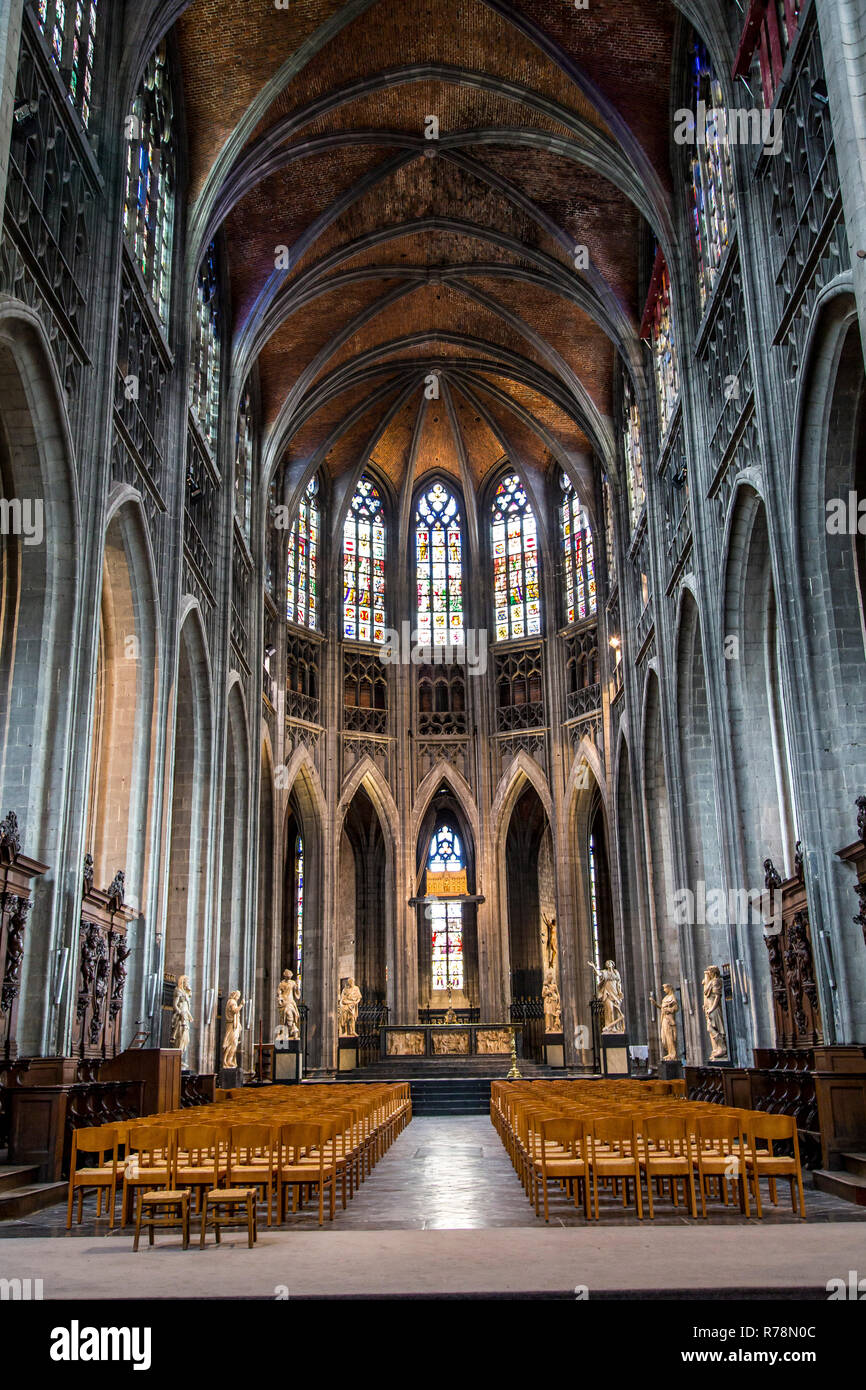 Sainte-Waudru Collegiate Church, Mons, Hainaut, Belgium Stock Photo - Alamy