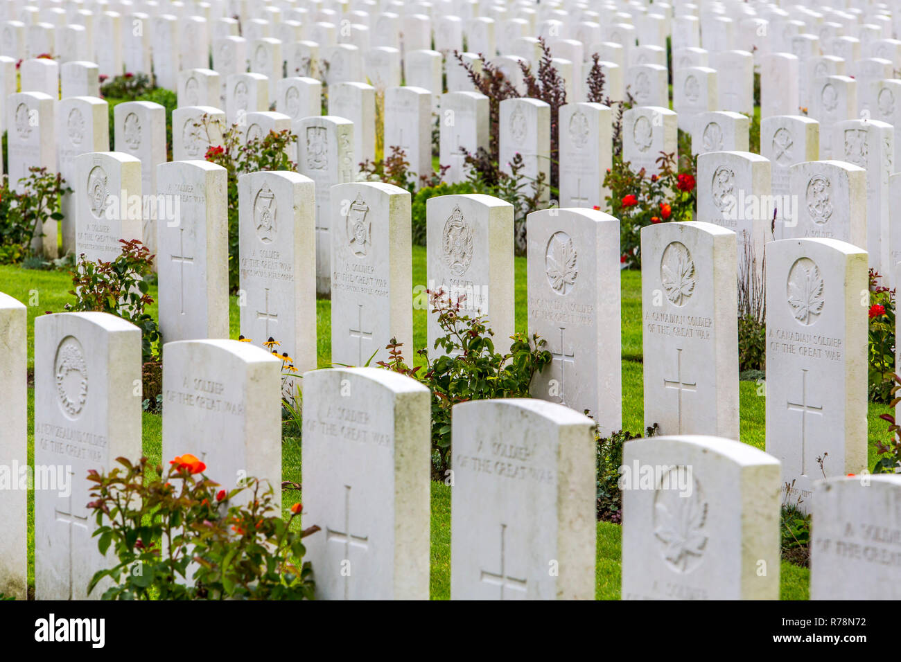 Tyne cot cemetery largest commonwealth hi-res stock photography and ...