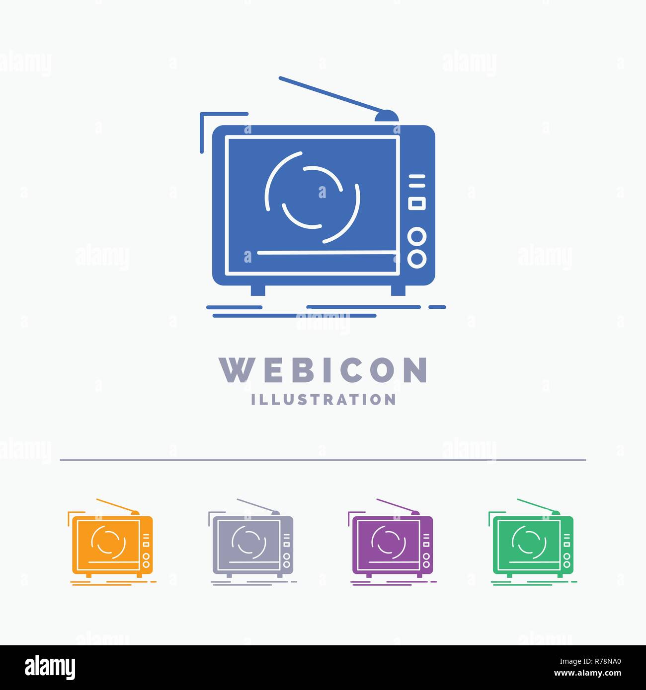 Commercial on tv screen Stock Vector Images - Alamy