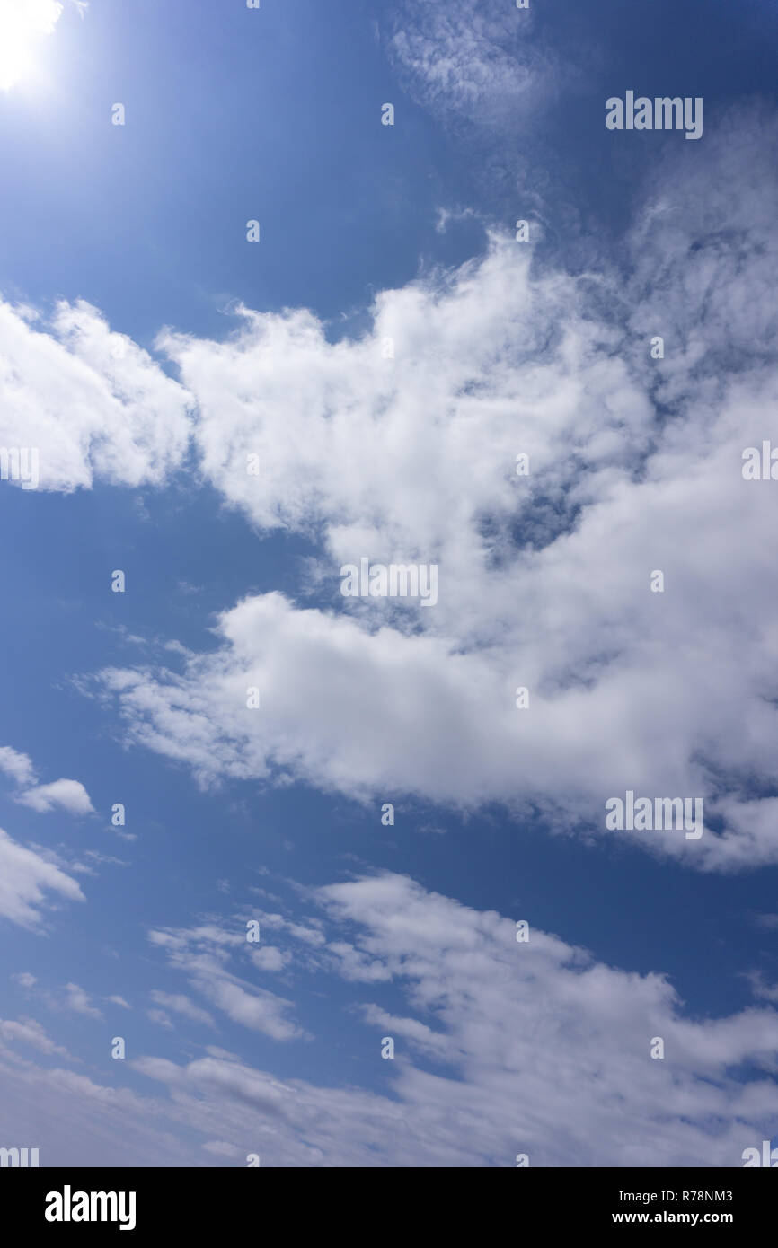 cloudy sky with pastel color background, orange to blue gradient Stock ...