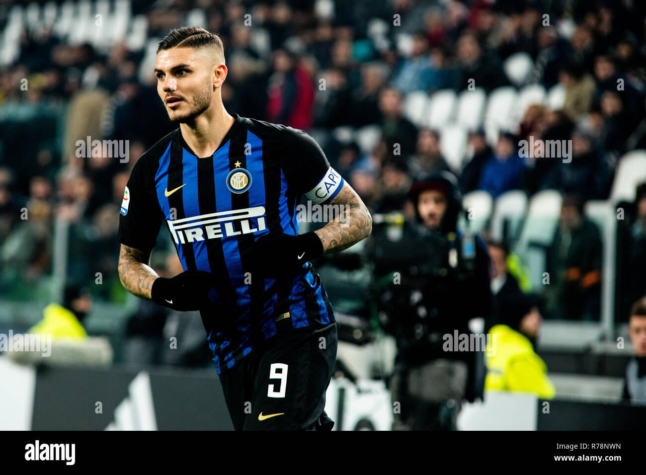 Turin, Italy. 07th Dec, 2018. Mauro Icardi of Inter during the Serie A ...