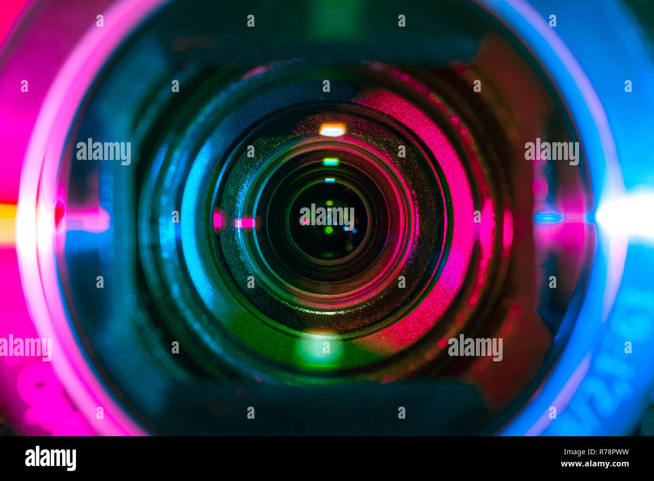 Video camera lens Stock Photo - Alamy