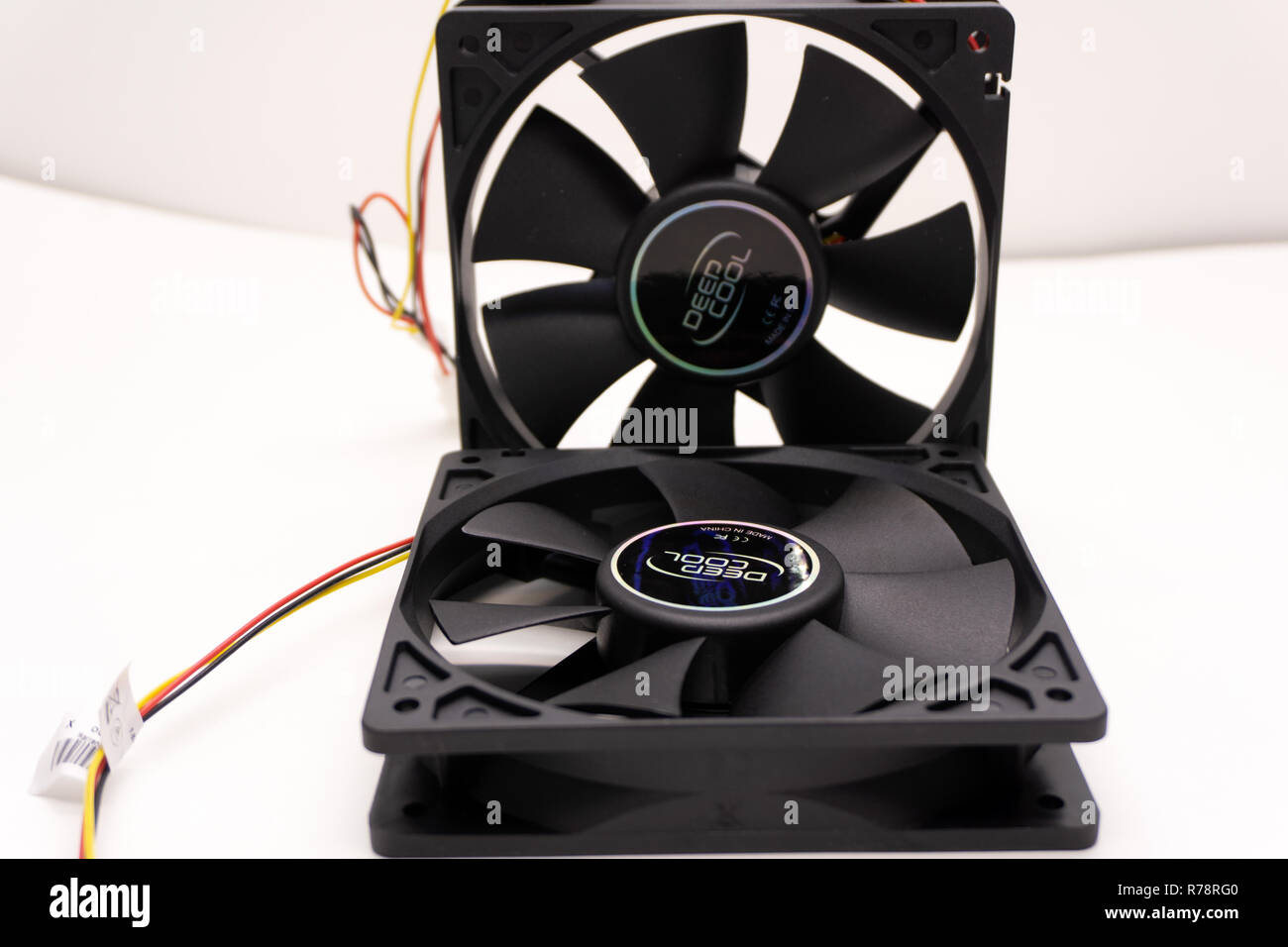 Computer case cooling fan isolated on white background - Russia ...