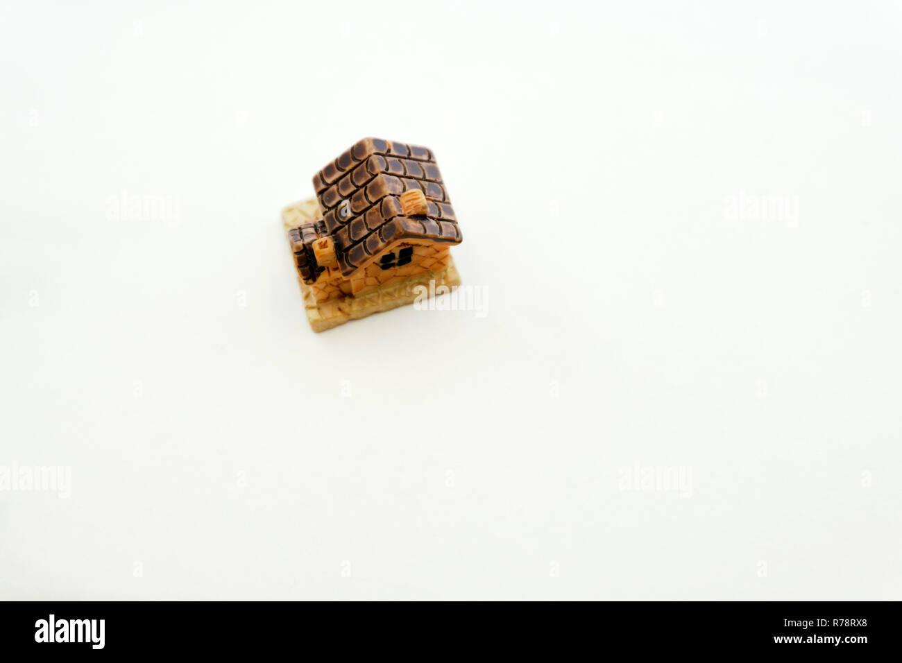 Colorful toy house on a white background Stock Photo - Alamy