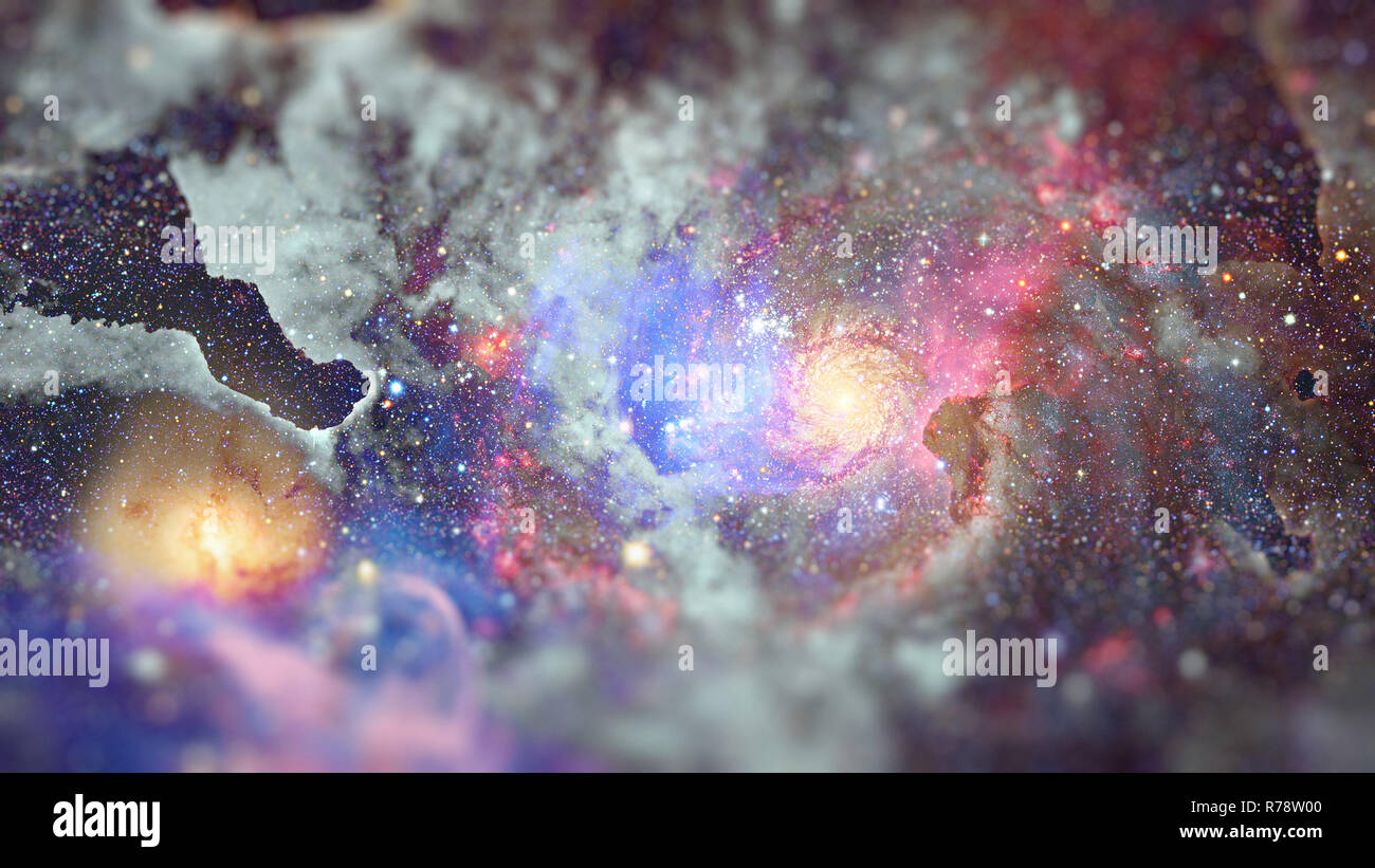 Nebula and stars in outer space. Elements of this image furnished by ...