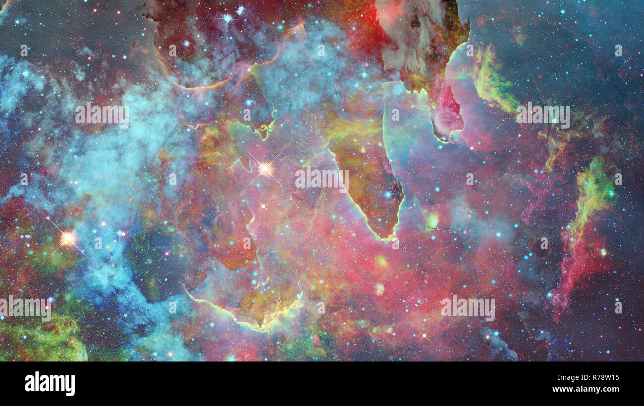 Beautiful nebula and Galaxy. Elements of this Image Furnished by NASA ...