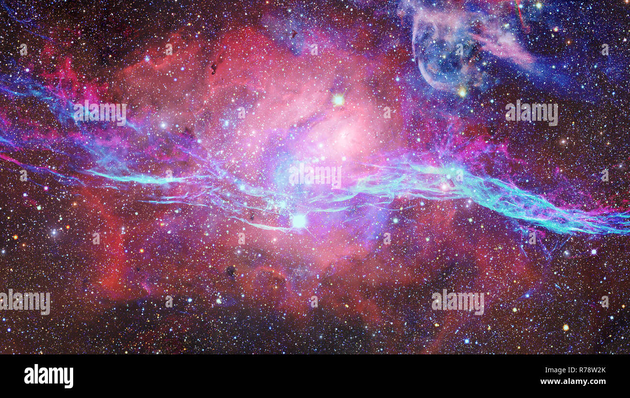 Nebula and open cluster in the universe. Element of this image ...