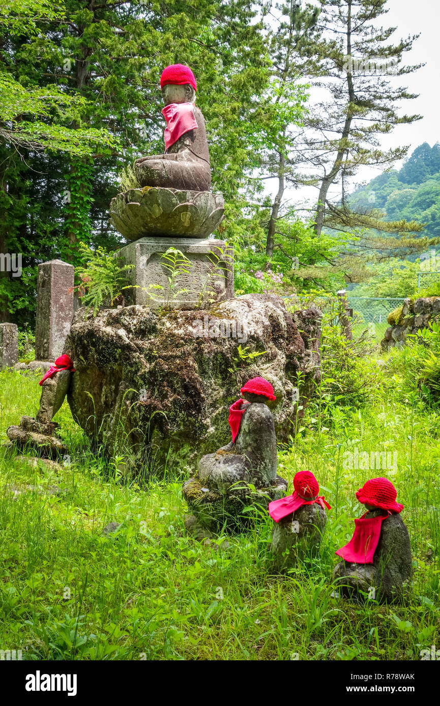 Narabi Jizo statues, Nikko, Japan Stock Photo - Alamy