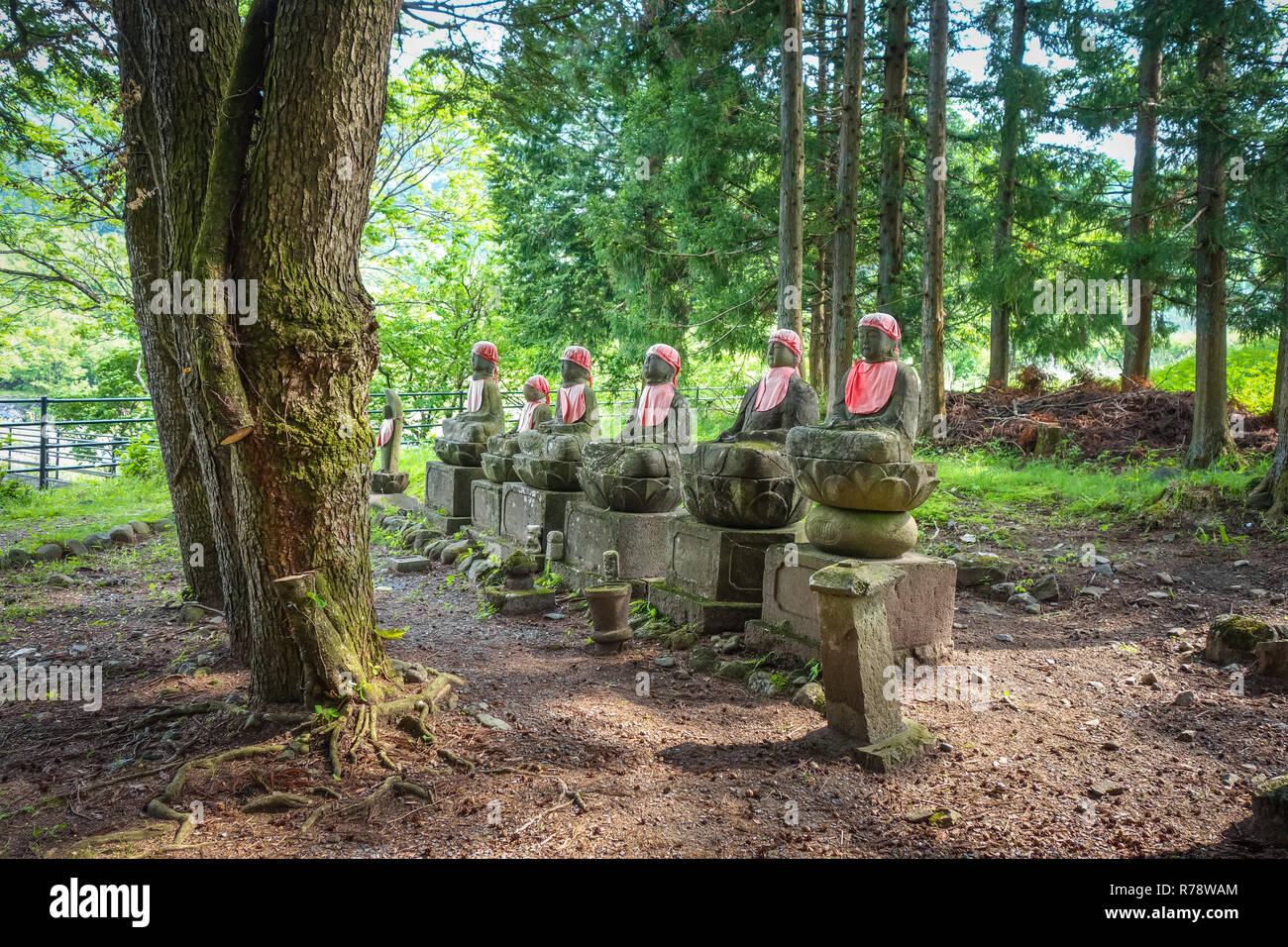 Narabi Jizo statues, Nikko, Japan Stock Photo - Alamy