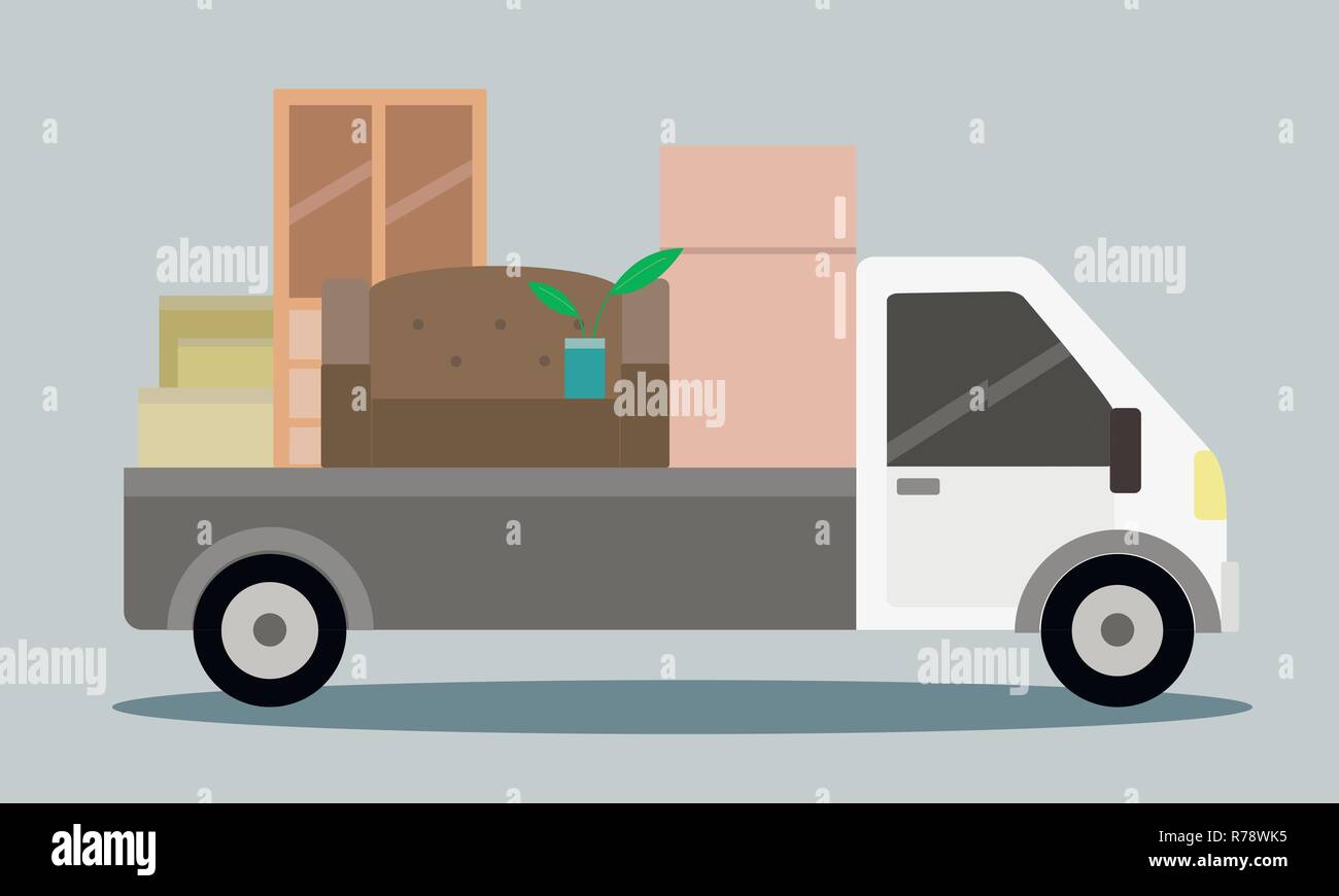 New home move concept Stock Vector Images - Alamy
