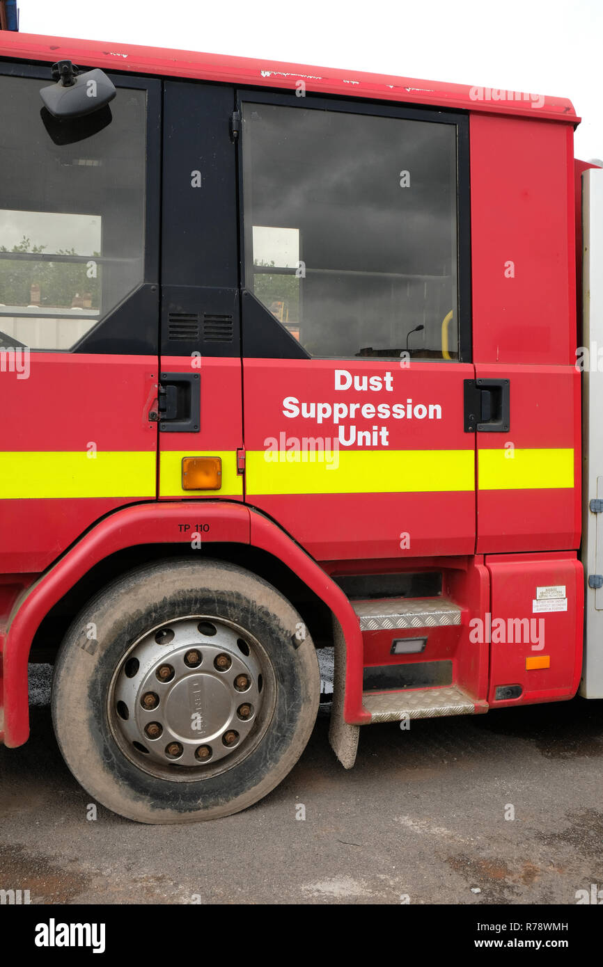 July 2017 - Old fire tender used by a demolition contractor as a dust ...