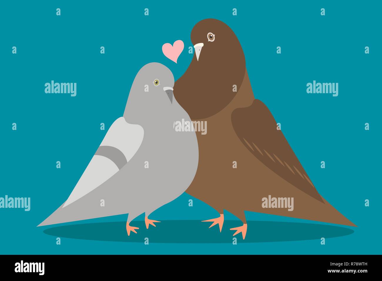 Wedding dove icon on Stock Vector Images - Alamy