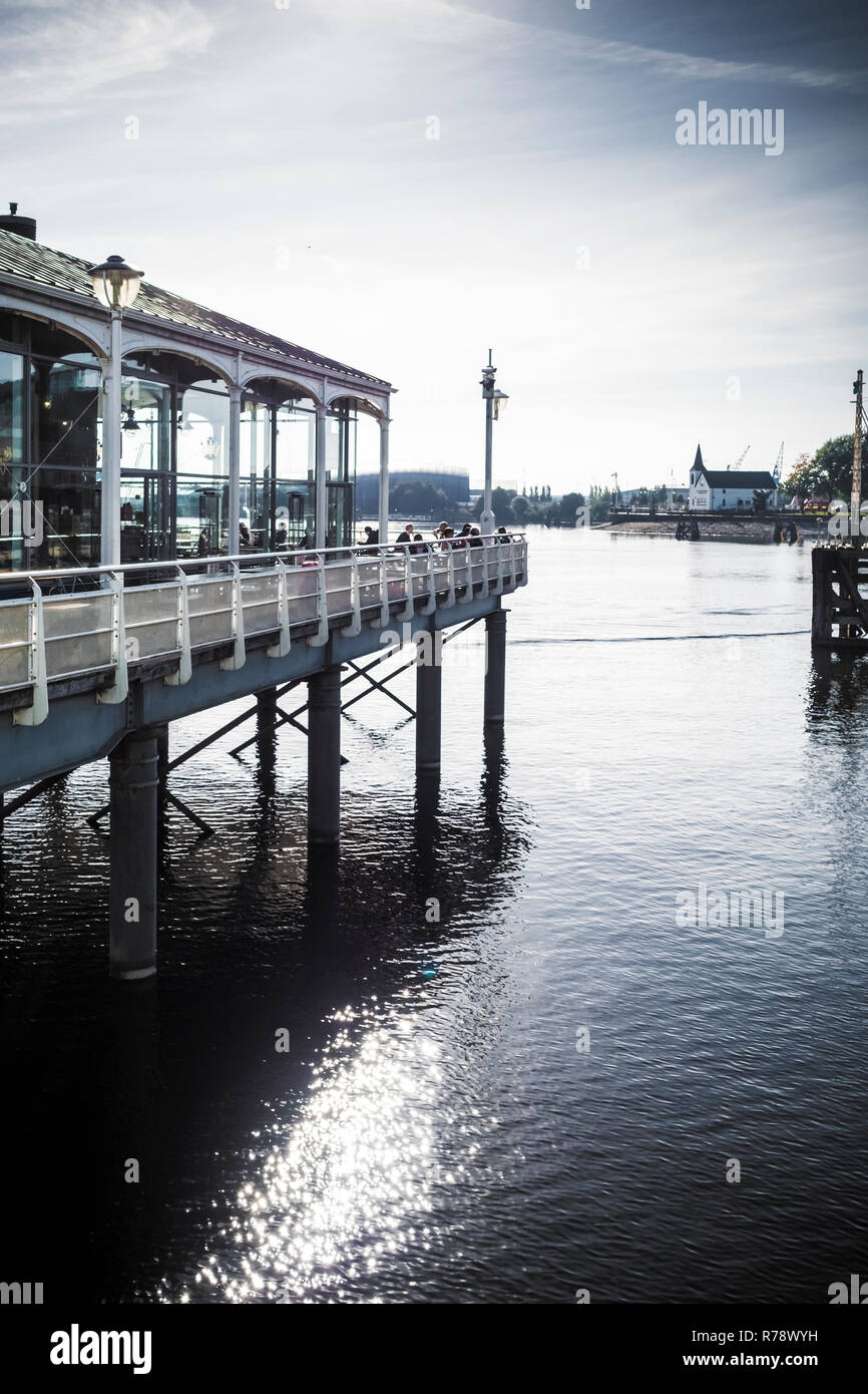 Cardiff bay boardwalk hi-res stock photography and images - Alamy