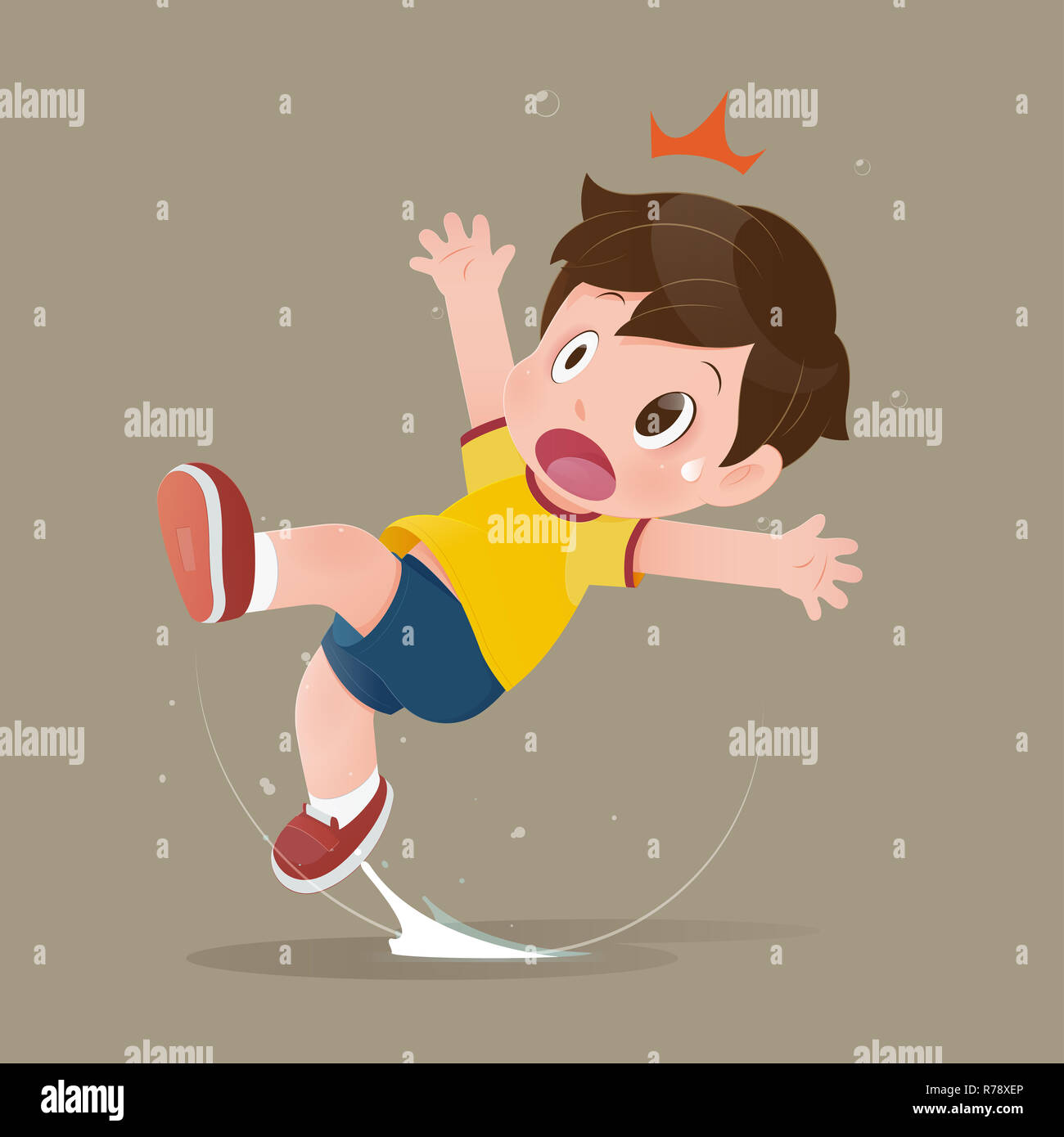 Cartoon shocked boy hi-res stock photography and images - Alamy