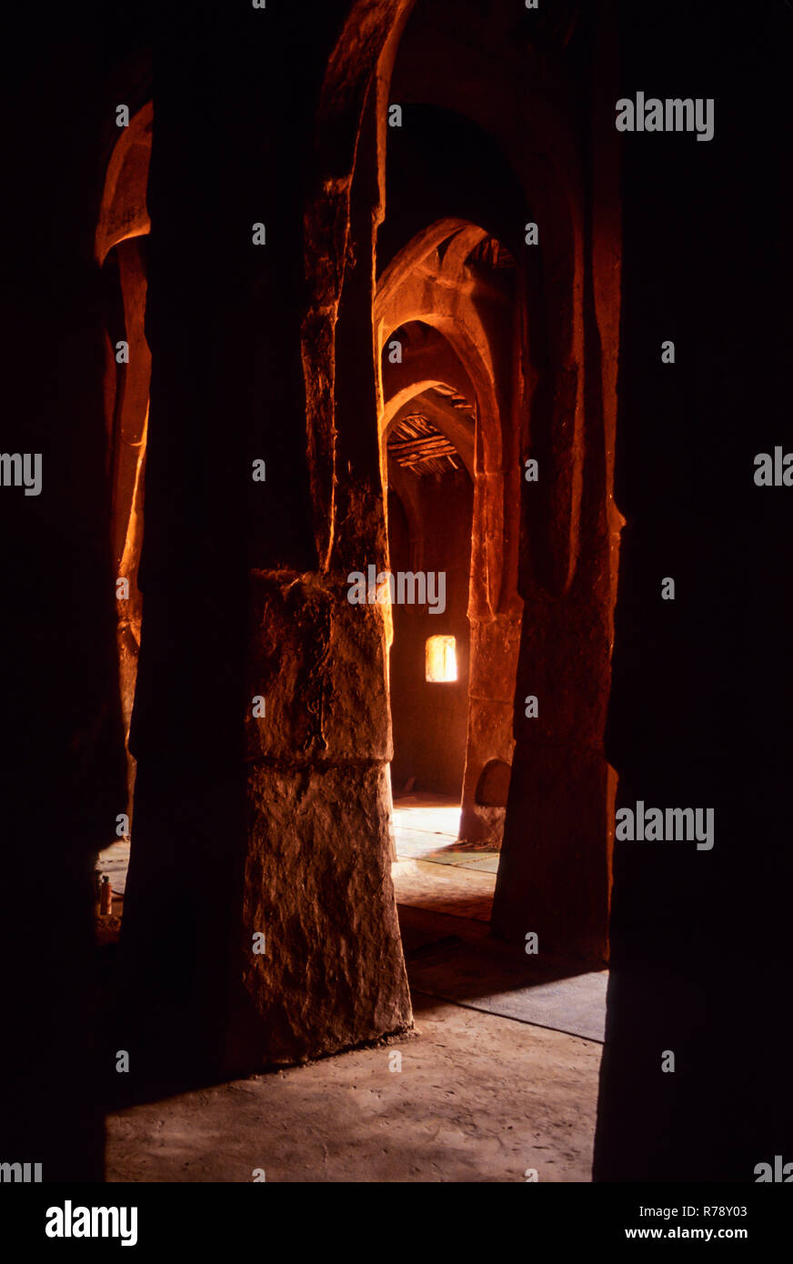 Yaama, Niger. Interior of the Yaama Mosque, Winner of the Aga Khan ...