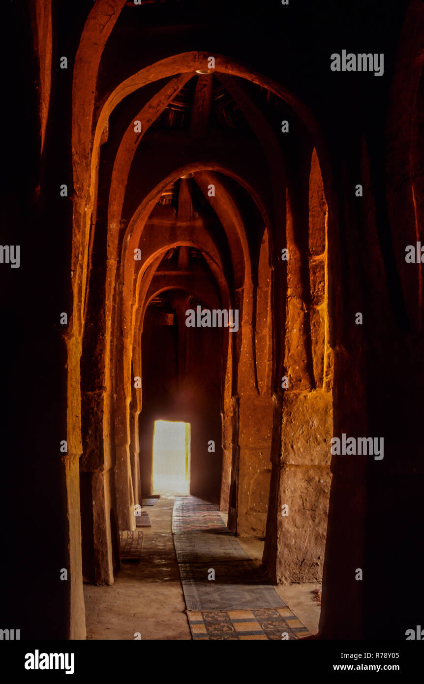 Yaama, Niger. Interior of the Yaama Mosque, Winner of the Aga Khan ...