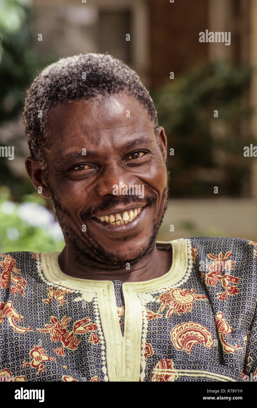 Benin. Middle-aged Yoruba Man, Niamey, Niger Stock Photo - Alamy