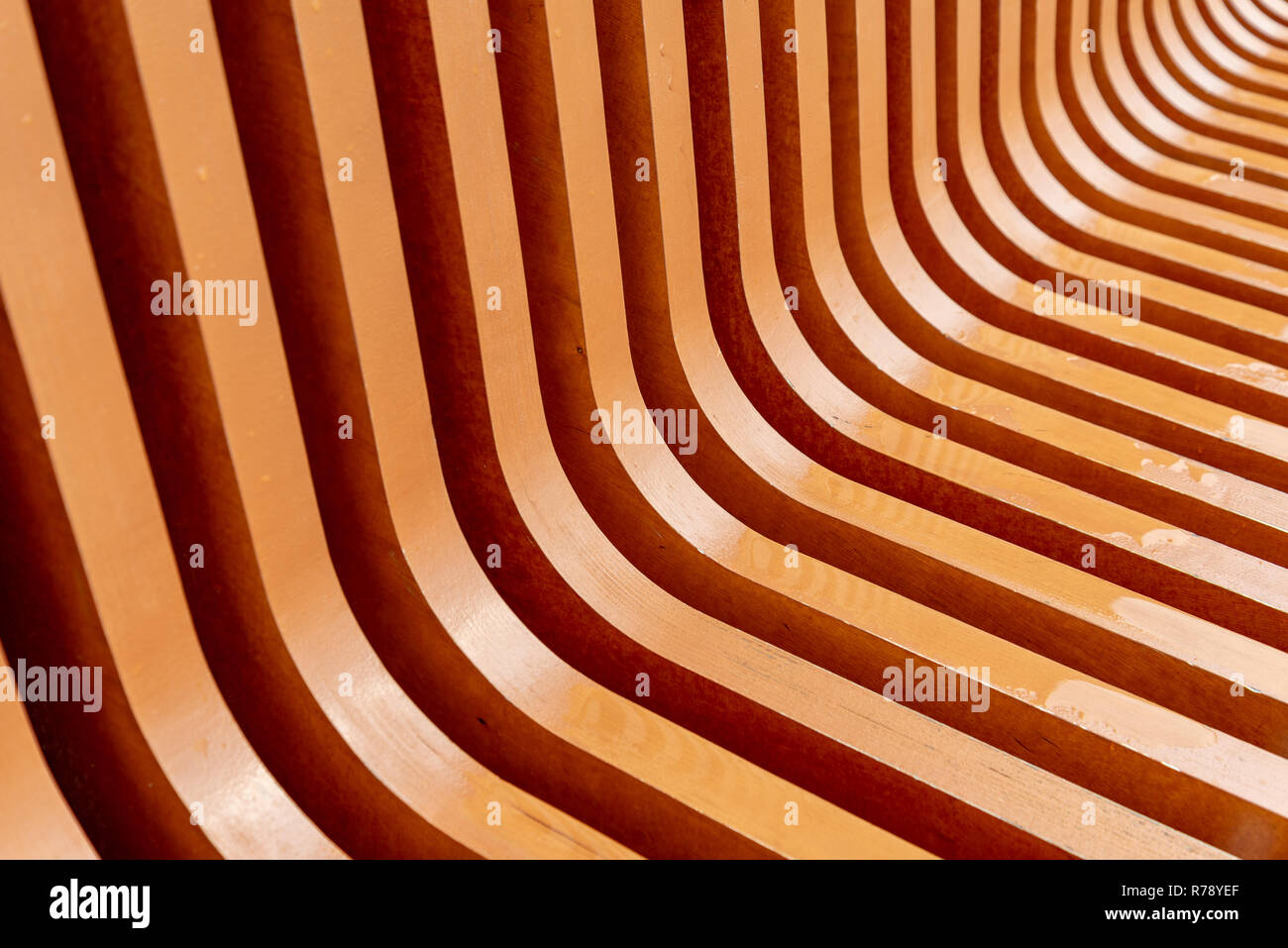 modern wooden and metal bridge details with abstract constructions ...