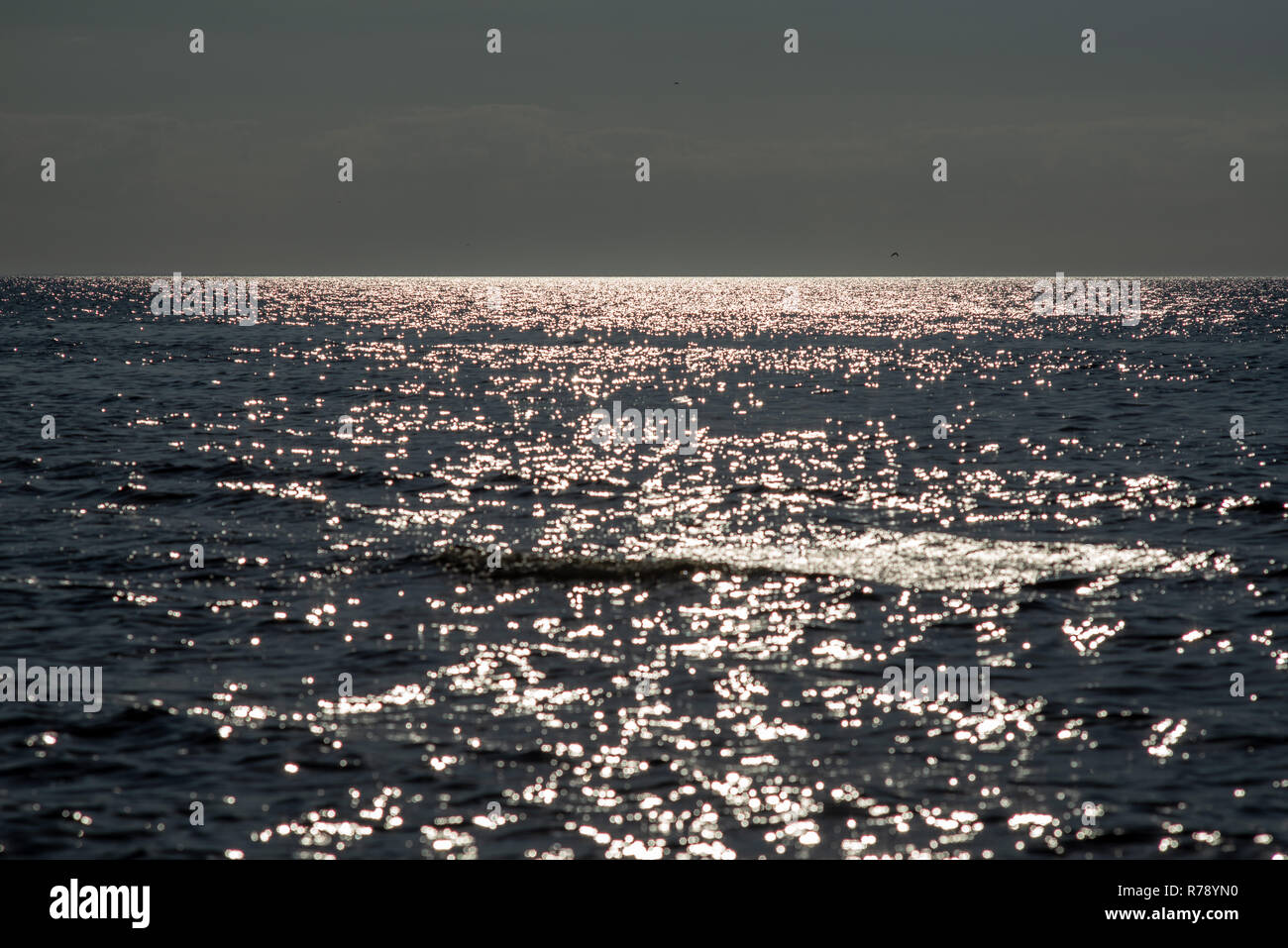 colorful sunset or sunrise in the sea with bright colors and dramatic ...