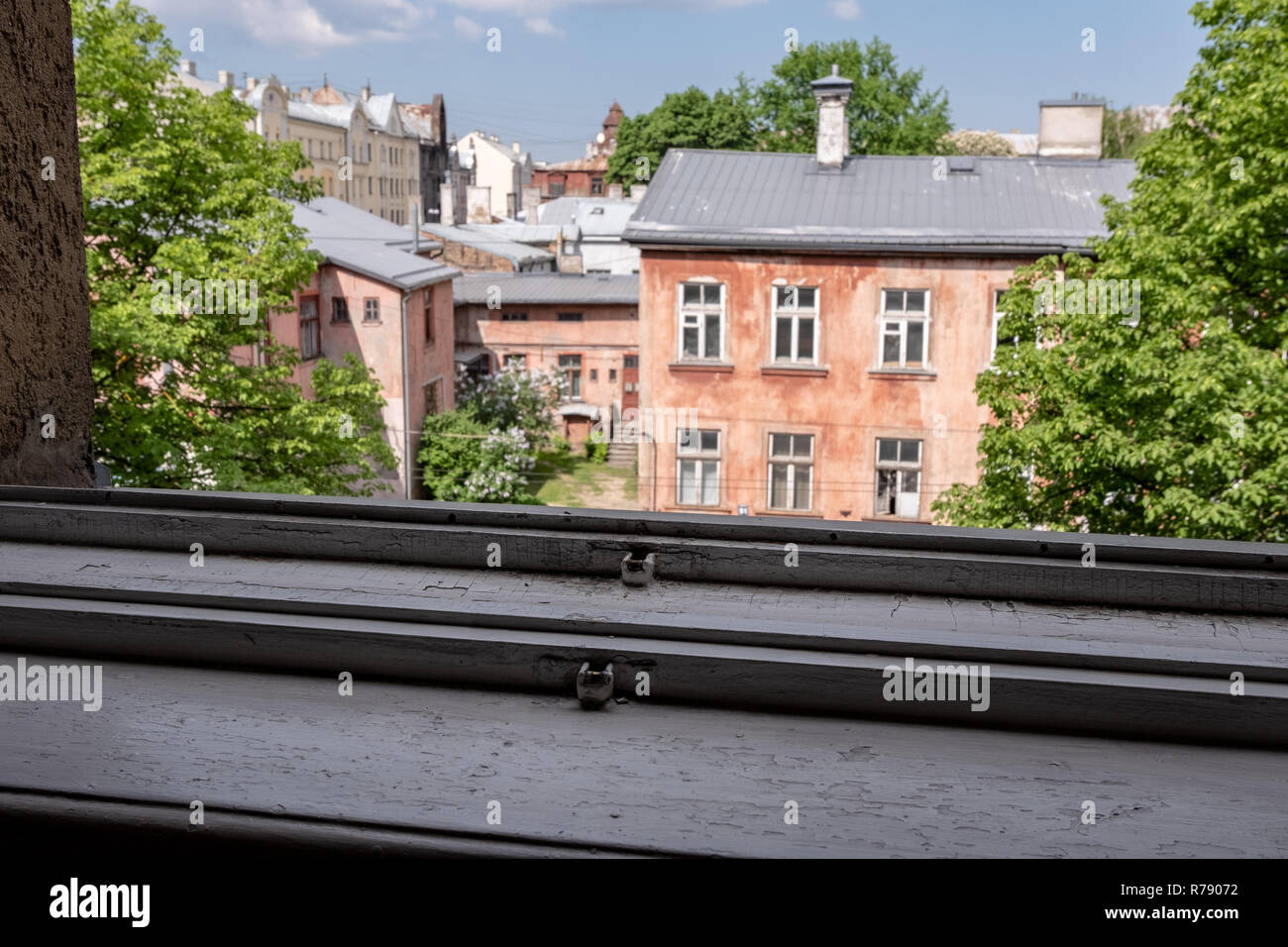 old wooden countryside house architecture details and elements of ...