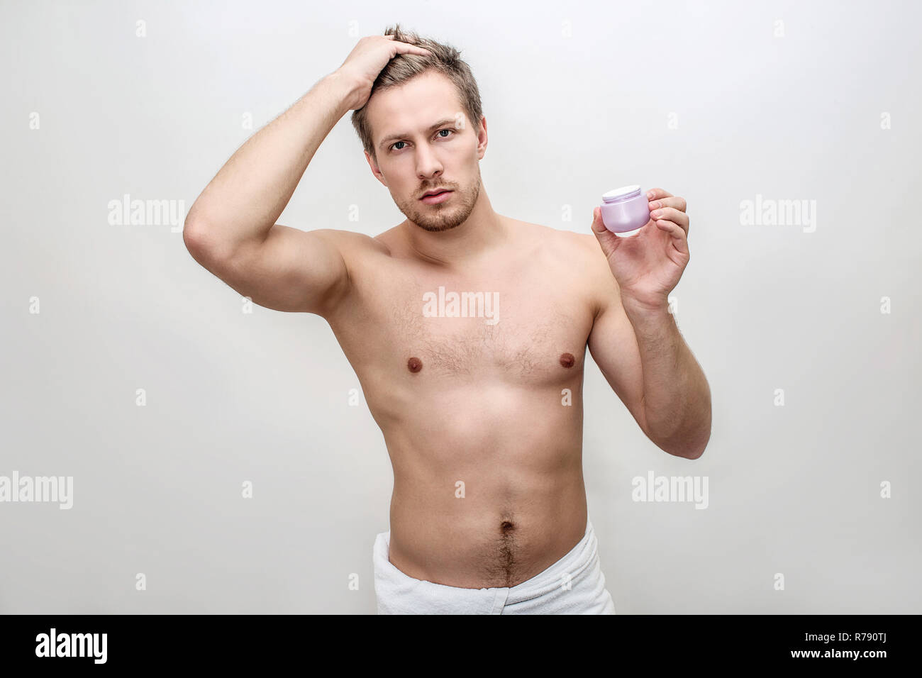 Male model face hi-res stock photography and images - Alamy