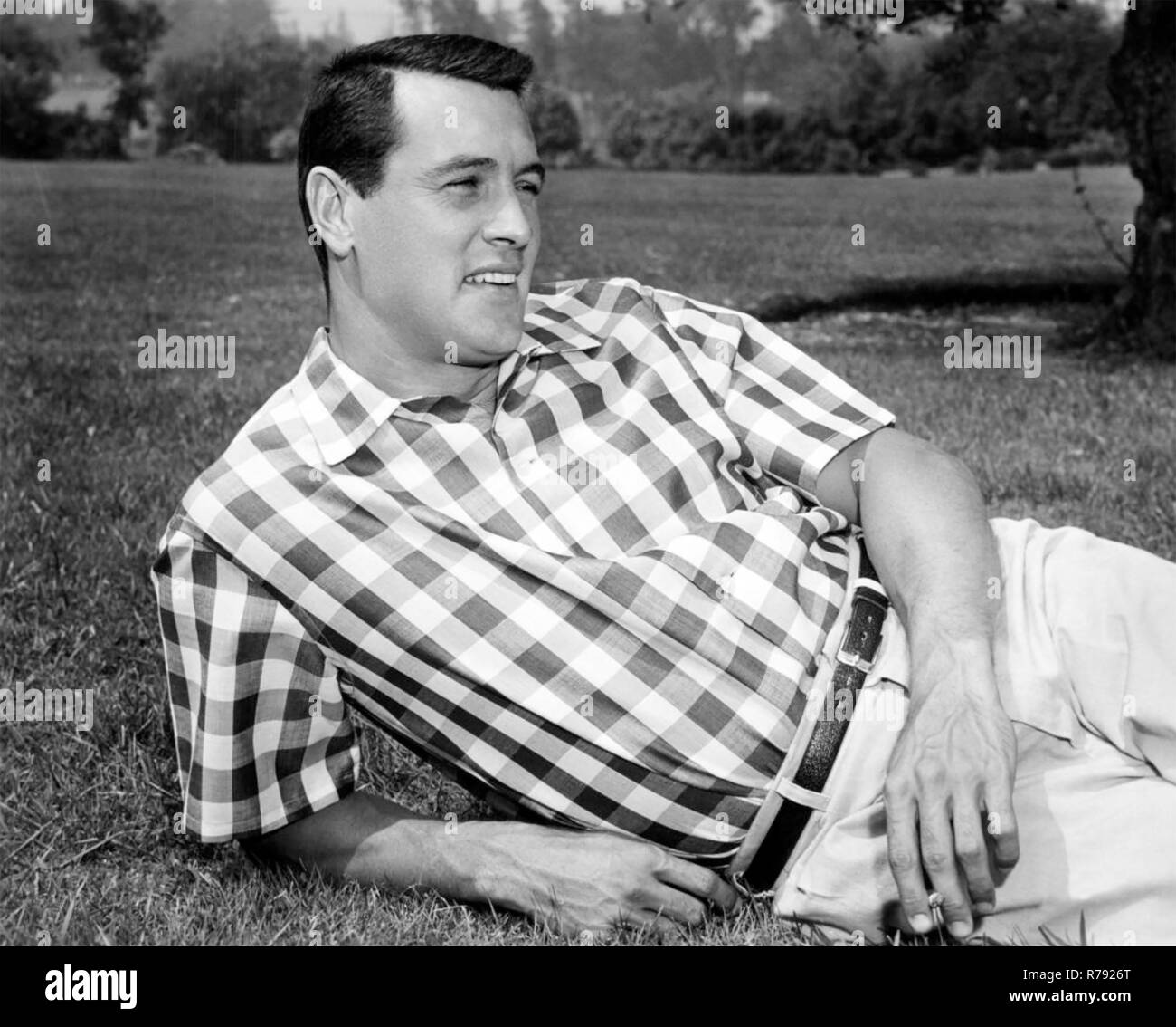 ROCK HUDSON (1925-1985) US film actor about 1953 Stock Photo - Alamy
