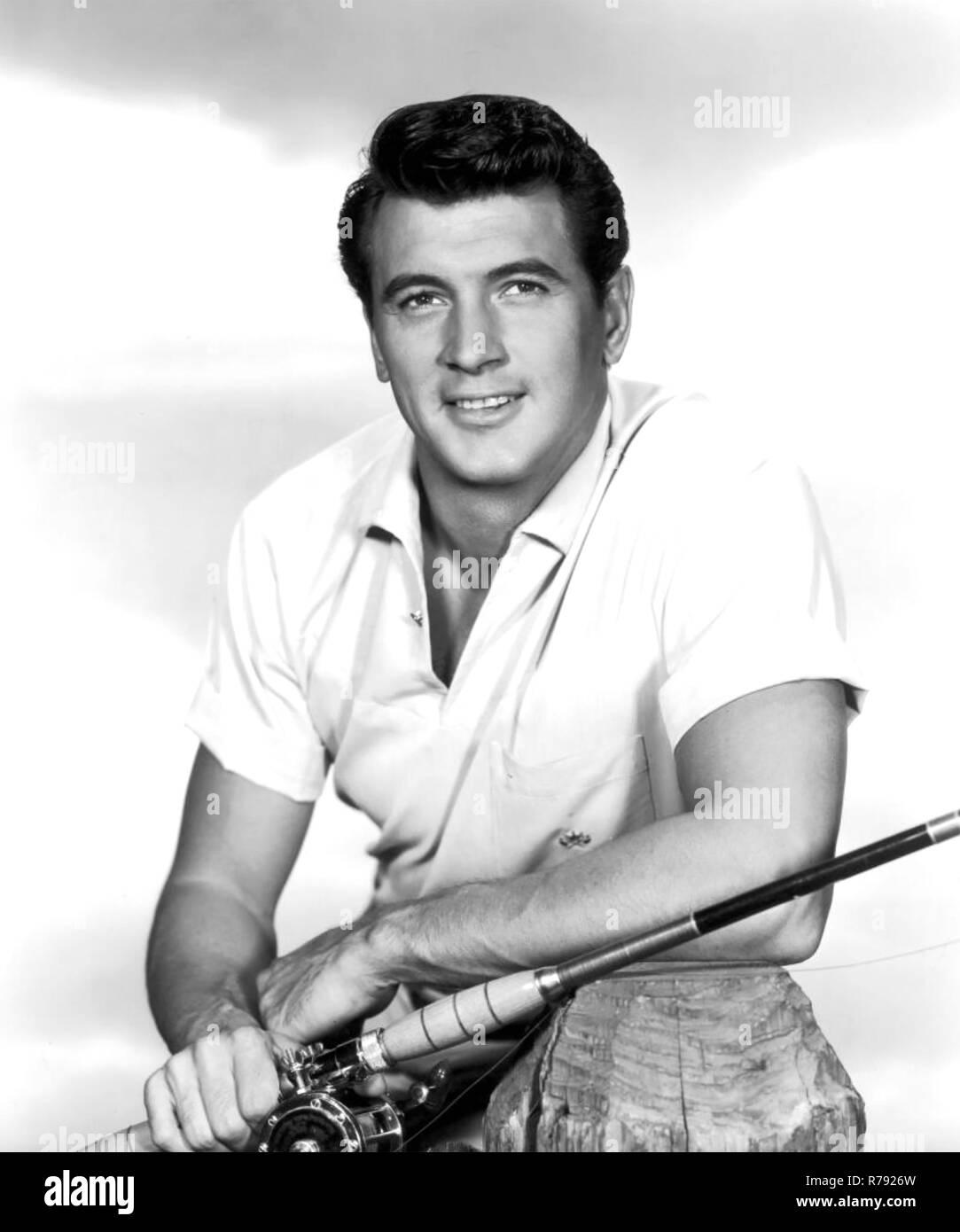 ROCK HUDSON (1925-1985) US film actor about 1955 Stock Photo - Alamy