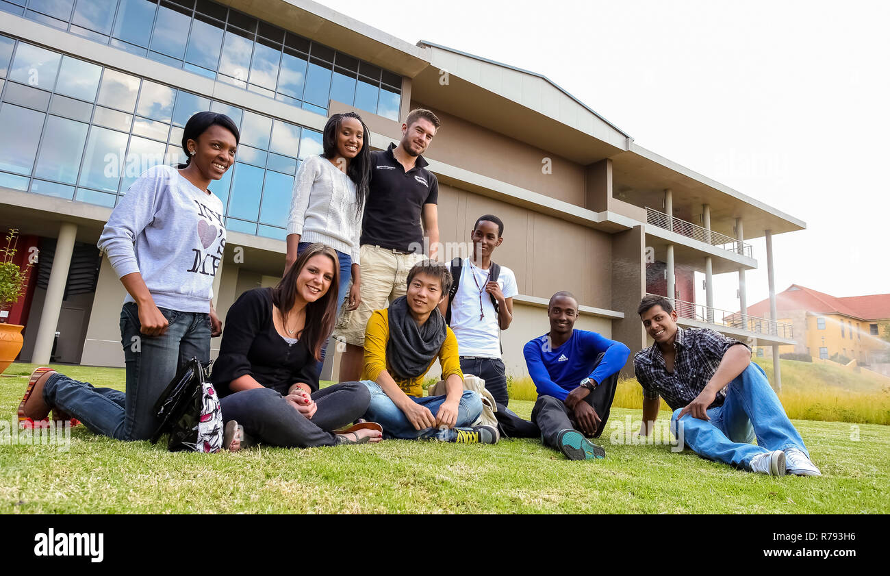 Mixed race college south africa hi-res stock photography and images - Alamy