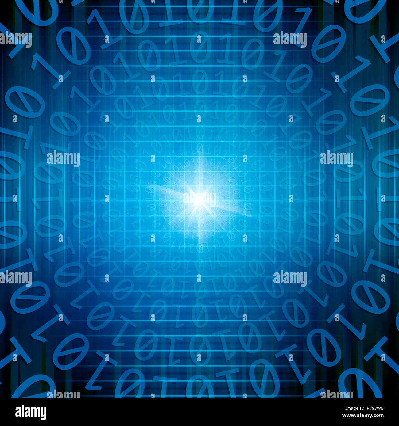binary code in blue light Stock Photo - Alamy