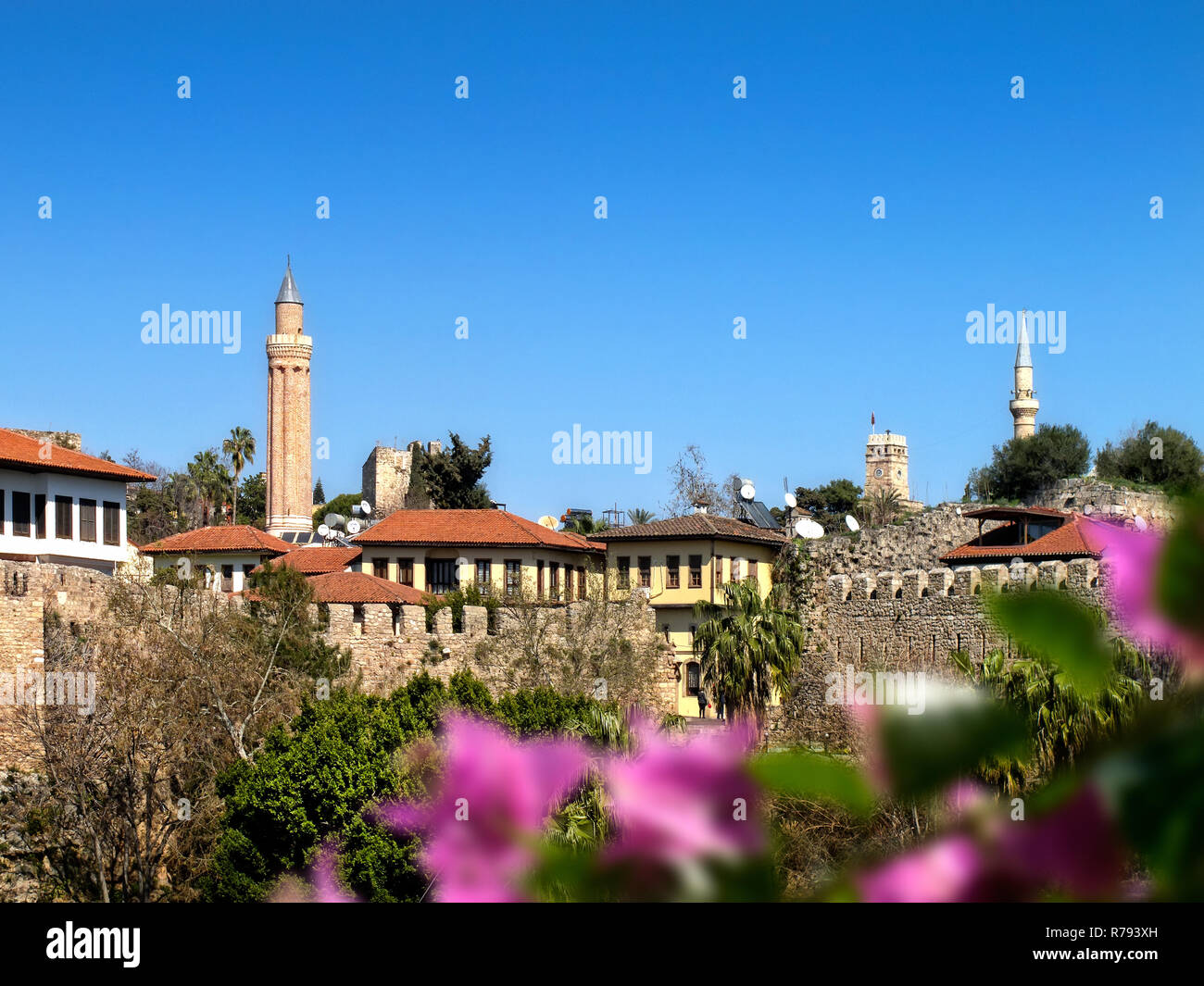 historic district in Antalya Stock Photo - Alamy