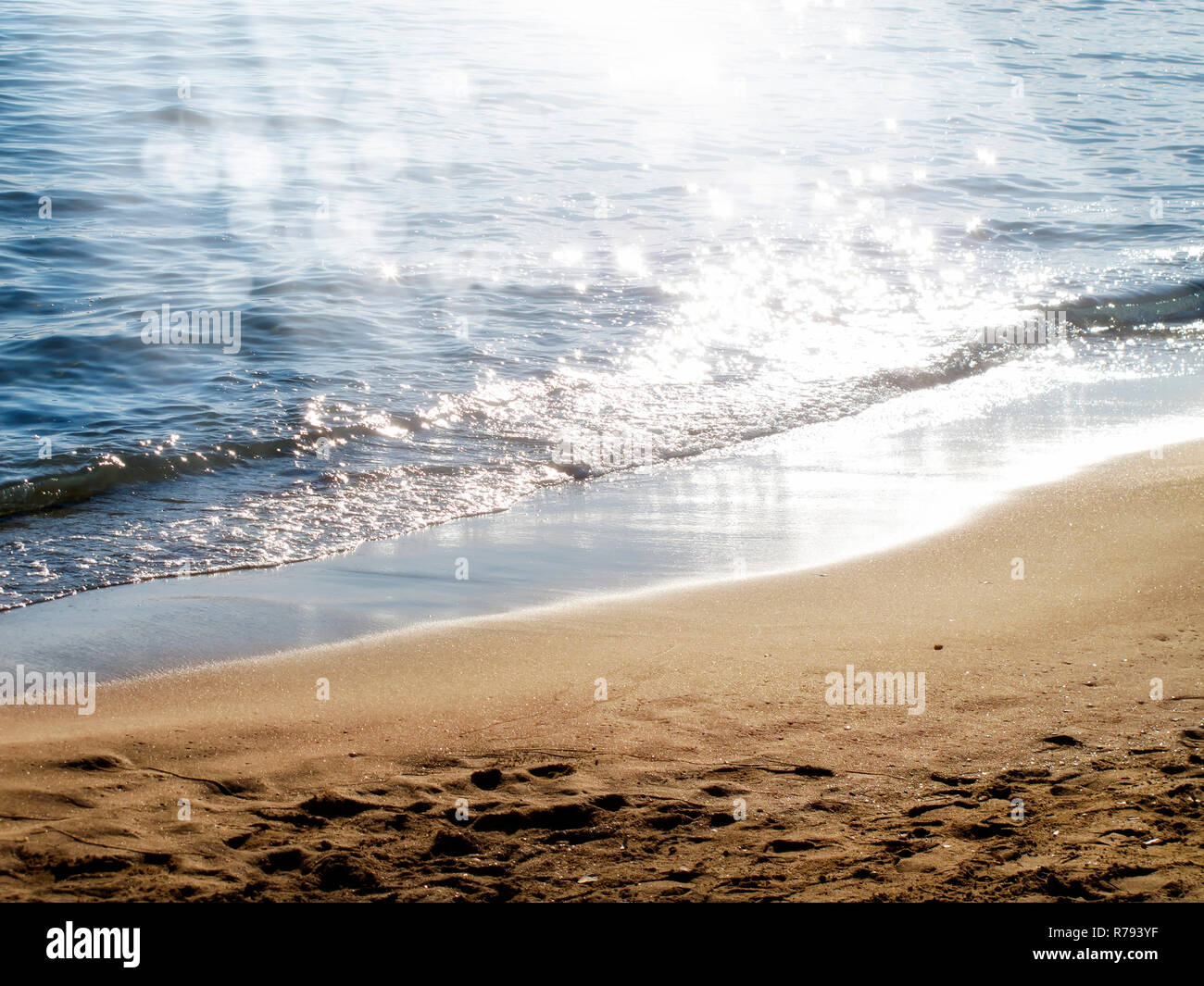 sunny day at beach Stock Photo - Alamy