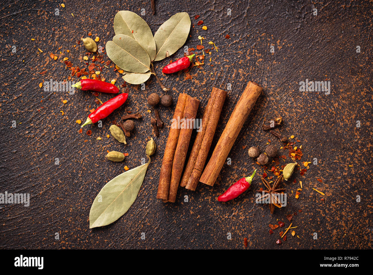 Spices masala for cooking Indian dishes Stock Photo - Alamy