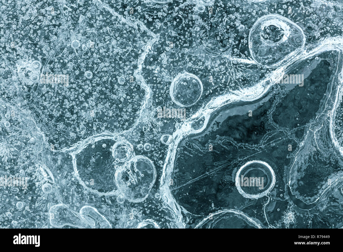 Cold crystal ice texture background with bubbles and cracks Stock Photo ...