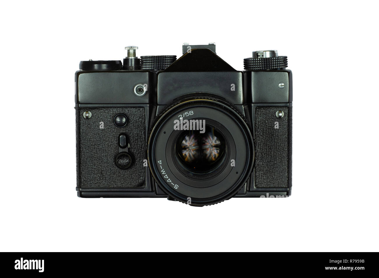 Old 35mm analog camera Cut Out Stock Images & Pictures - Alamy