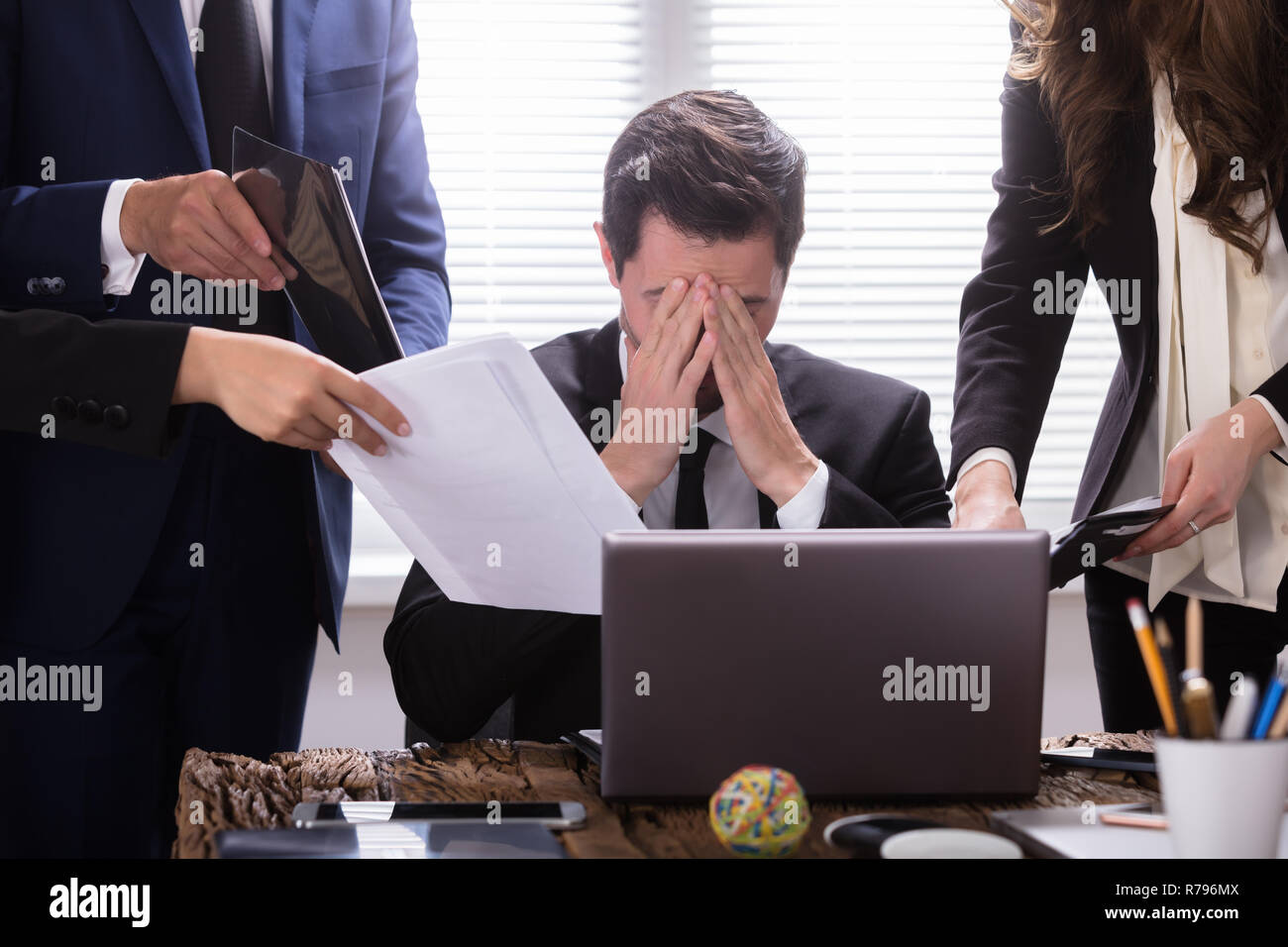 Stressed factory worker hi-res stock photography and images - Alamy