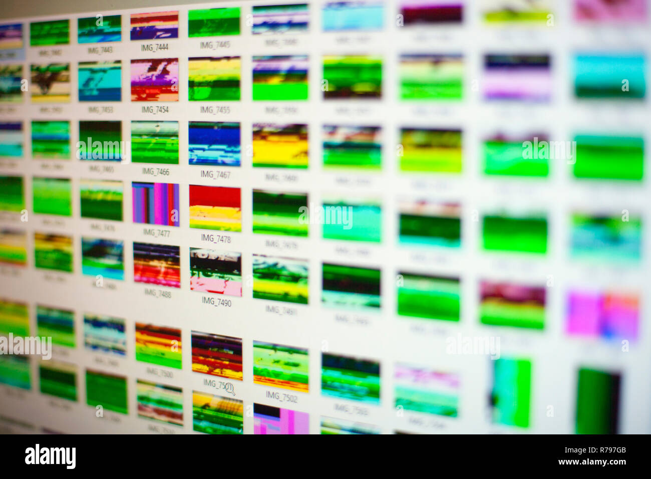 Damaged files - Lost data Stock Photo - Alamy