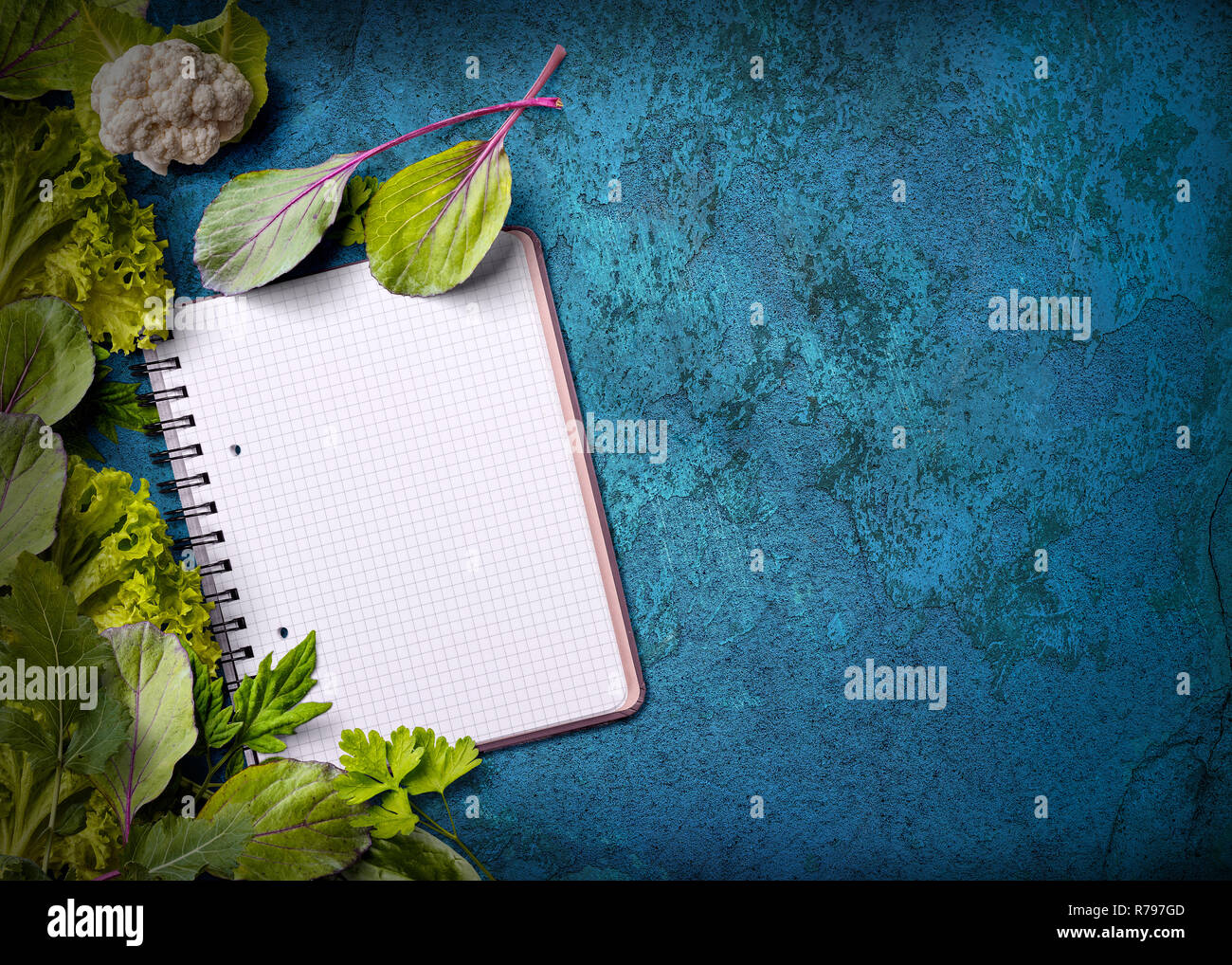 Open recipe book Stock Photo - Alamy